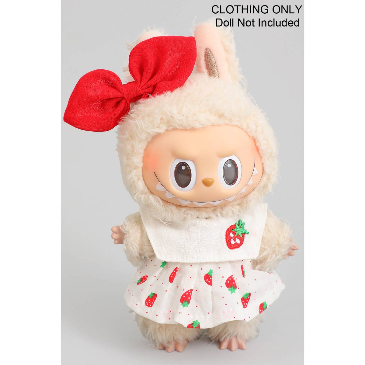 STRAWBERRY LABUBU OUTFIT WITH BOW CLIP – Dance Gear